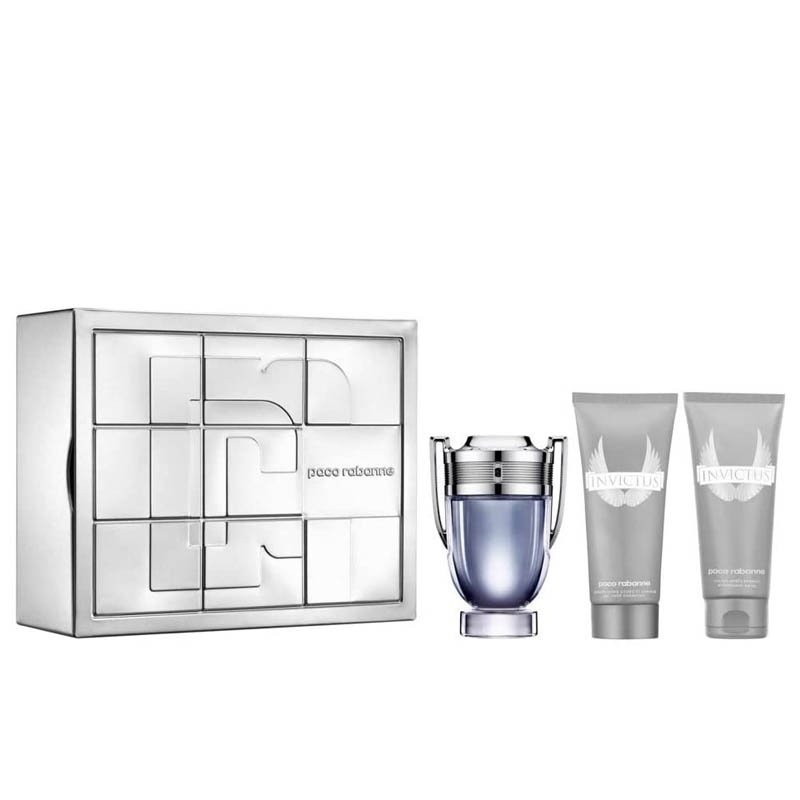 Paco Rabanne Invictus 3Pc Set Tin Box Limited Edition - Perfumes ...