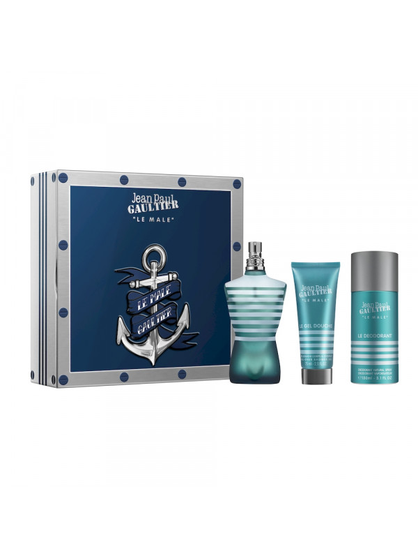 Jean Paul Gaultier Le Male 3Pc Tin Box Set - Perfumes | Fragrances ...