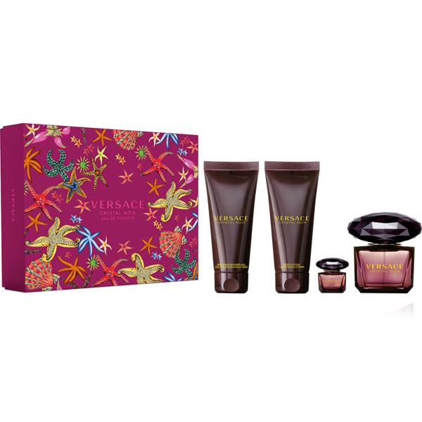 Versace Crystal Noir EDT 4Pc Gift Set - Perfumes | Fragrances | Gift ...
