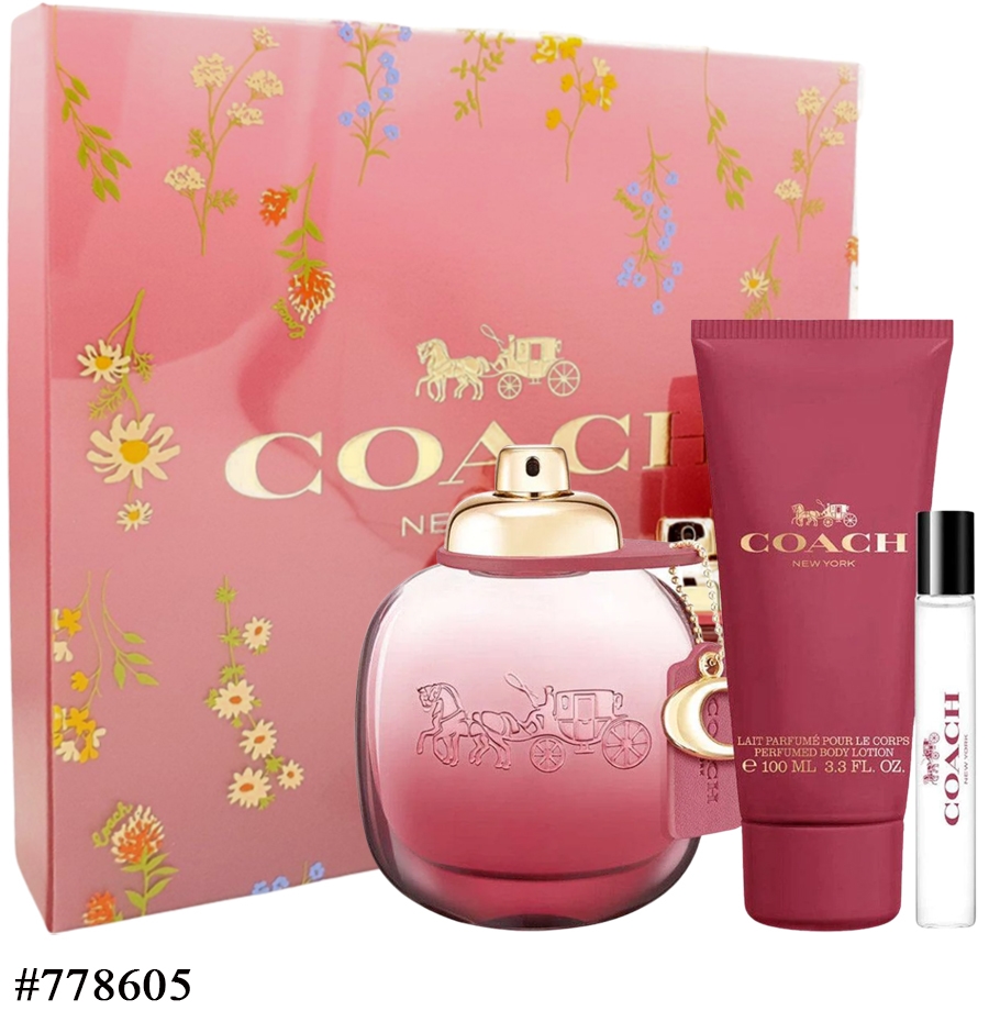Coach Wild Rose EDP 3Pcs Luxury Set - Perfumes | Fragrances | Gift Sets ...