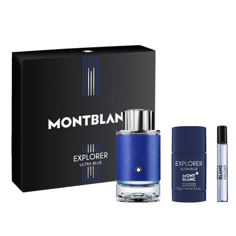 Mont Blanc Explorer Ultra Blue 3Pc Set - Perfumes | Fragrances | Gift ...